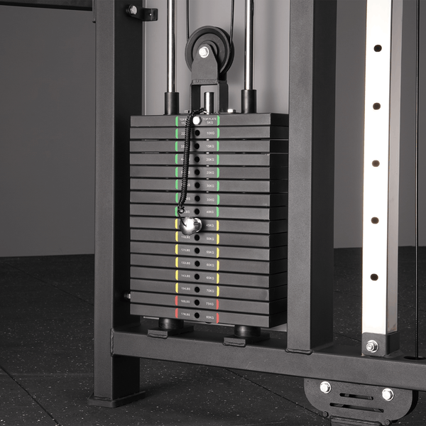 MIKOLO FALCON WEIGHT STACK FUNCTIONAL TRAINER WITH ADJUSTABLE 1:1 & 2: