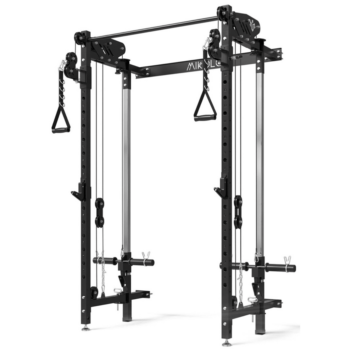 CHEETAH™ Wall Mounted Folding Power Rack Functional Trainer - Mikolo