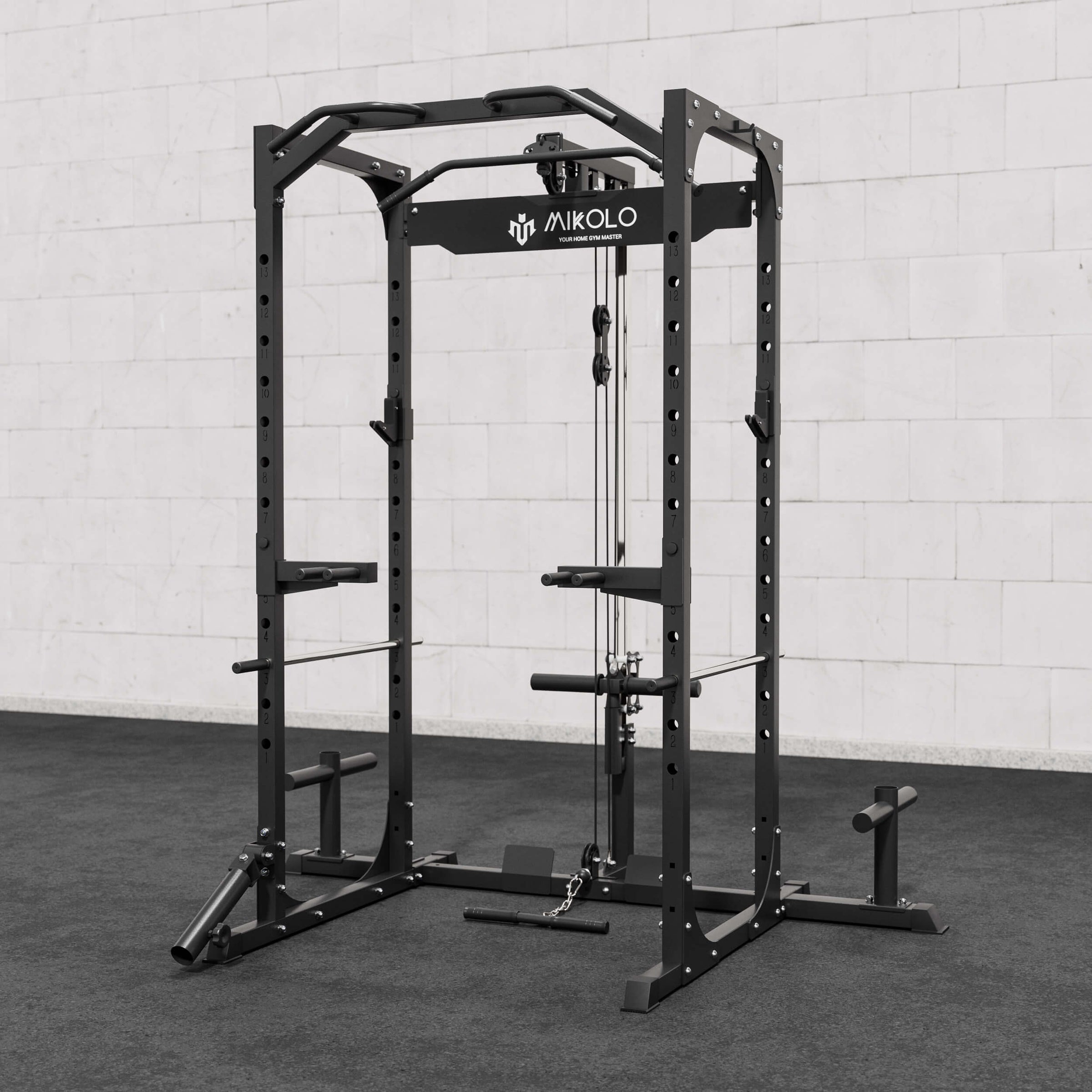 F4 Home Gym Power Rack with Pulley System - Mikolo