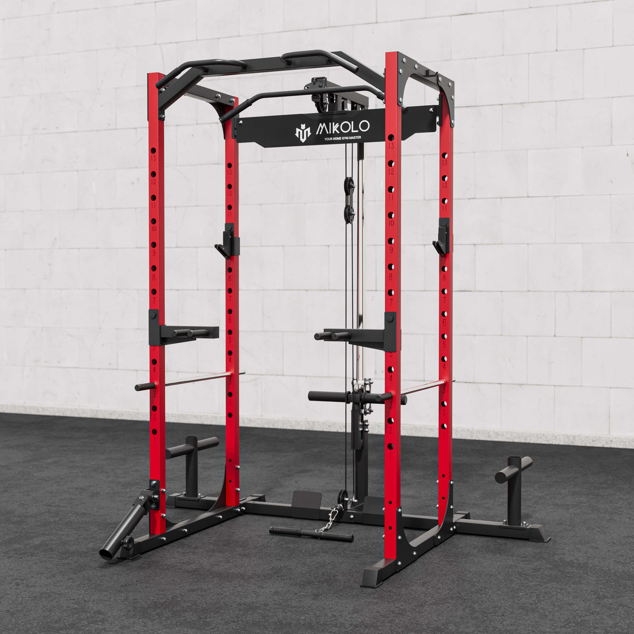F4 Home Gym Power Rack with Pulley System - Mikolo