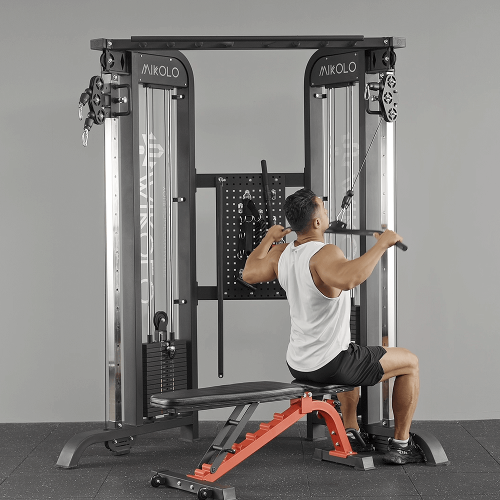 MIKOLO FALCON™ WEIGHT STACK FUNCTIONAL TRAINER WITH ADJUSTABLE 1:1 & 2