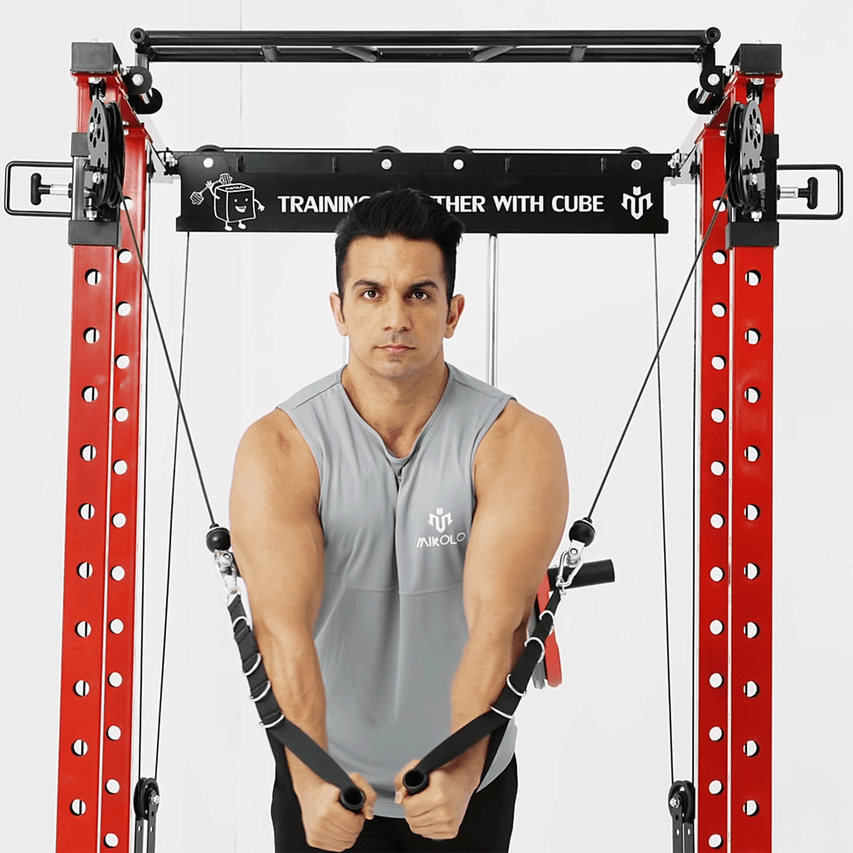 K3 Power Rack with Barbell and Weights Set - MIKOLO