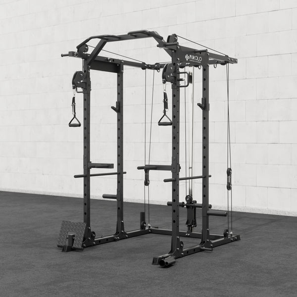 MIKOLO K6 ALL-IN-ONE FULL POWER RACK AND FUNCTIONAL TRAINER COMBO
