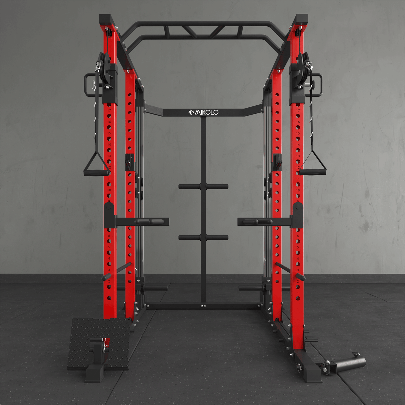 MIKOLO K7 ALL-IN-ONE FUNCTIONAL TRAINER 6-POST POWER RACK