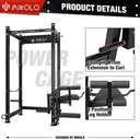 Rack Mounted Leg Extension and Curl - 3"×3" - MIKOLO