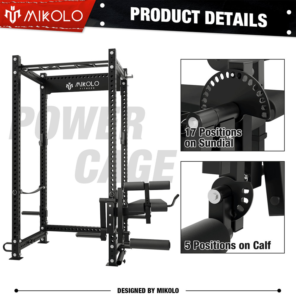 Rack Mounted Leg Extension and Curl - 3"×3"