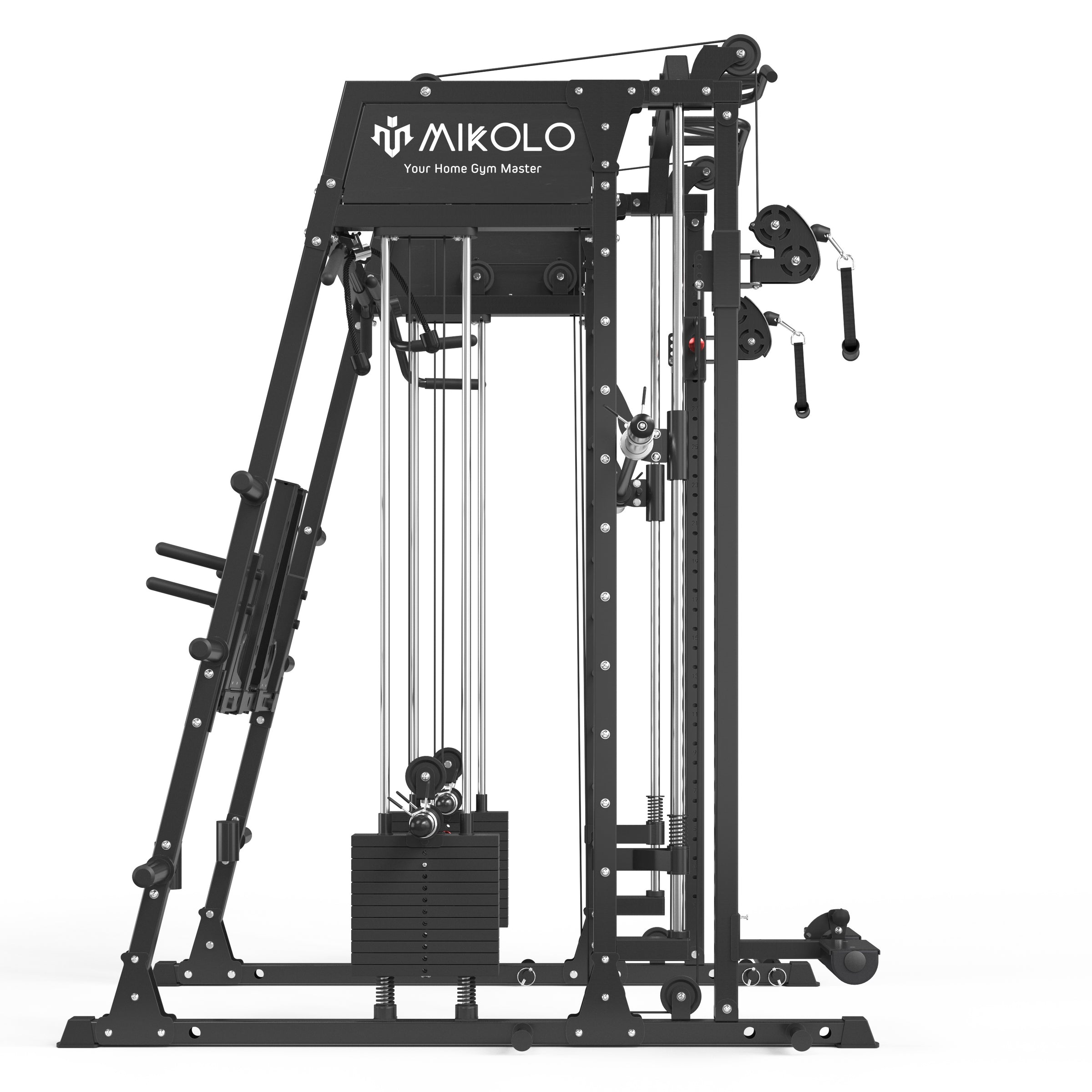 Smith Machine with Hybrid Weight Stacks | All-in-One Home Gym | MIKOLO
