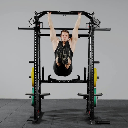 Smith Machine with Hybrid Weight Stacks | All-in-One Home Gym | MIKOLO
