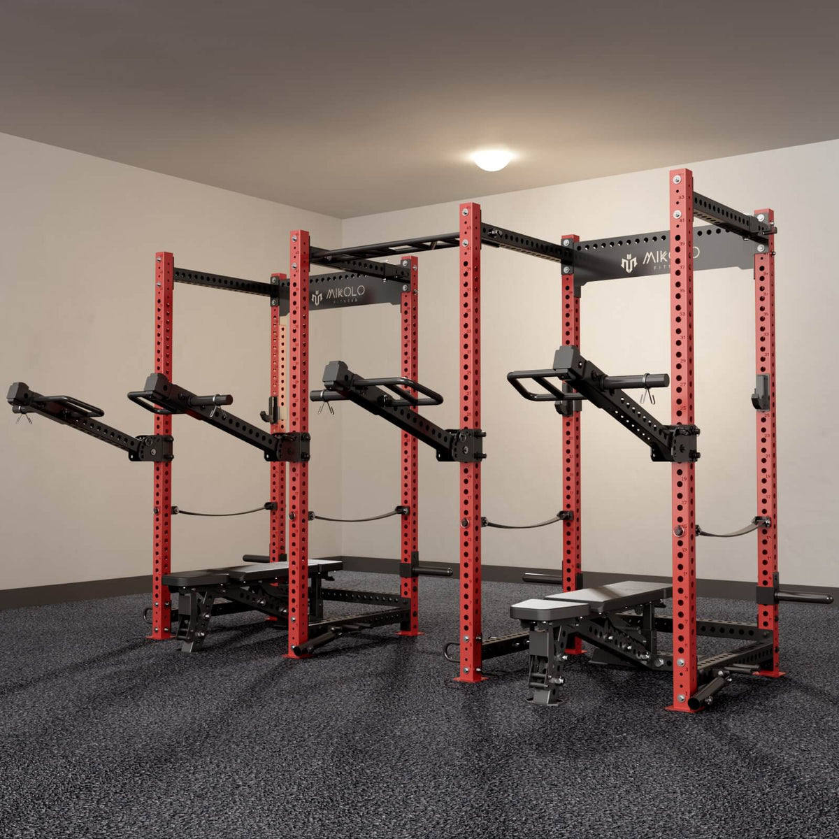 P5 Four Post Power Rack Builder(3‘’×3‘’, 1" Holes, 90‘’H x 44‘’D)