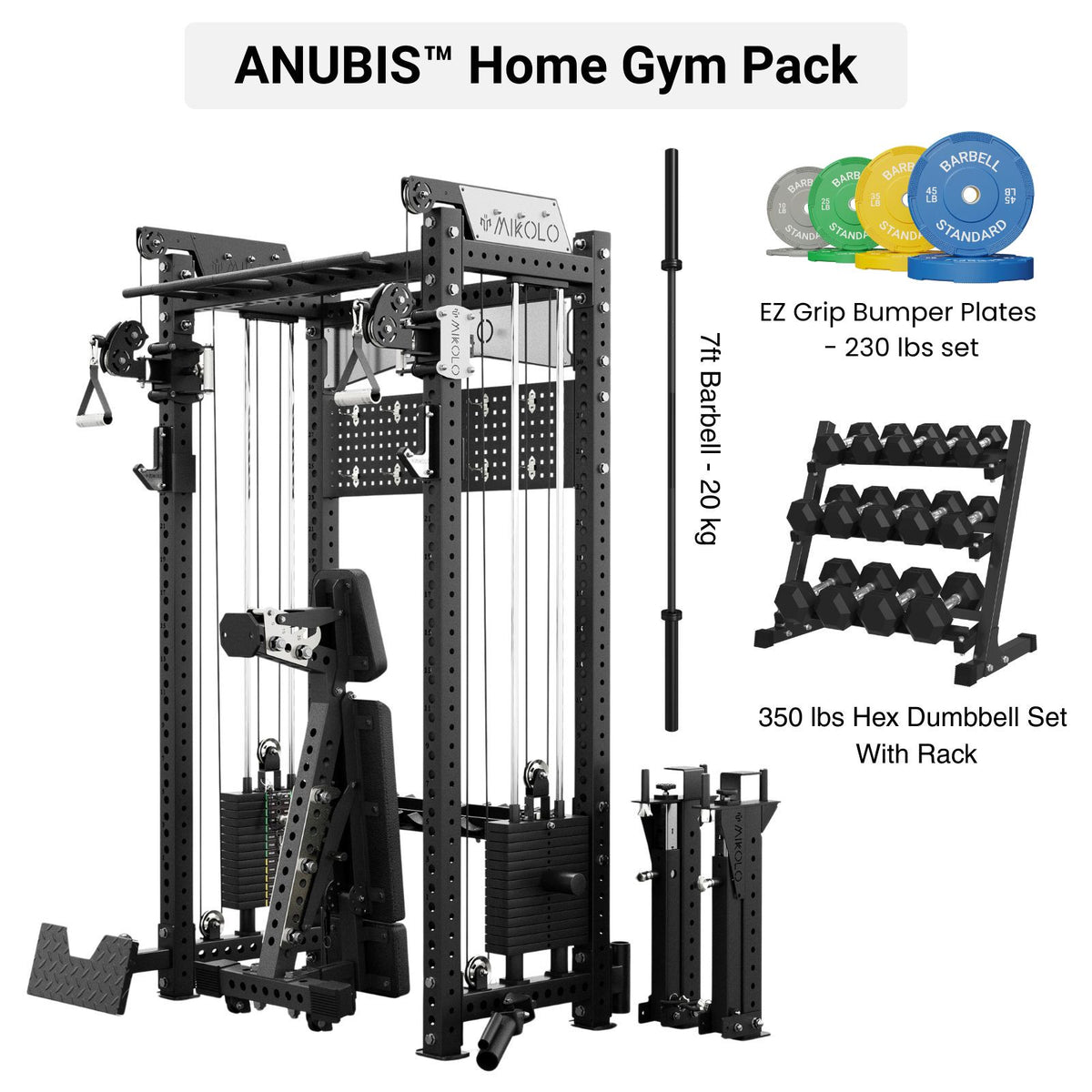 ANUBIS™ Half Rack Functional Trainer - MIKOLO Fitness
