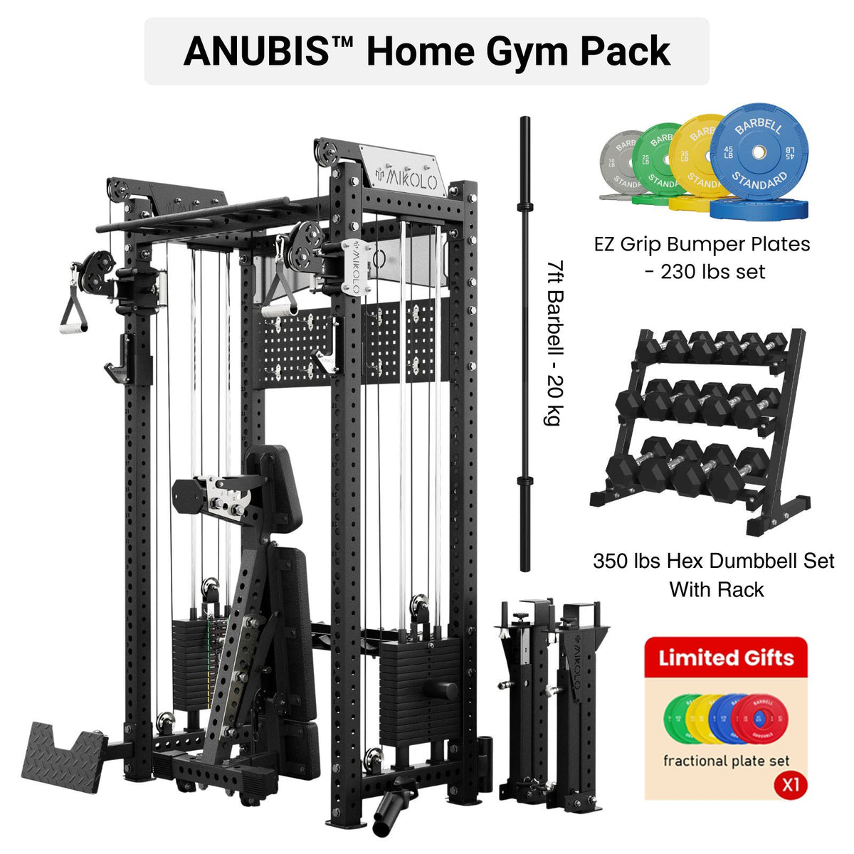 ANUBIS™ Half Rack Functional Trainer - MIKOLO Fitness