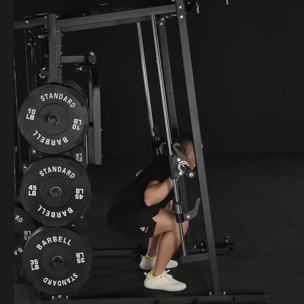Hippo-Pro Smith Machine With Pec Deck Combo & Weight Stack - MIKOLO