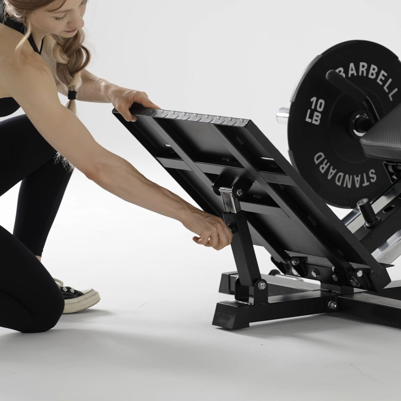 LP10 Compact Leg Sled Hack Squat Machine - MIKOLO
