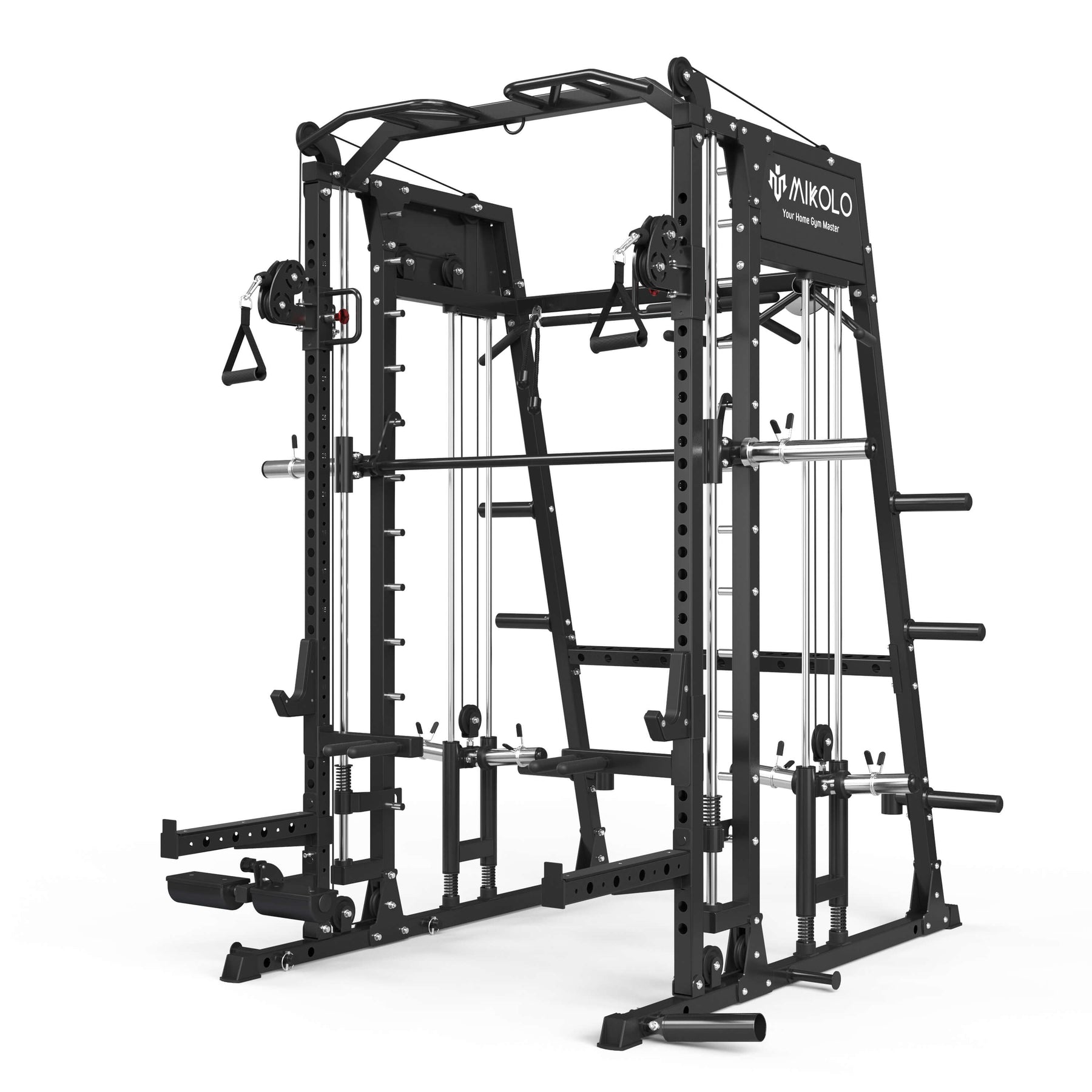 MIKOLO M4-2.0 All-in-One Smith Machine Functional Trainer Upgraded Compact