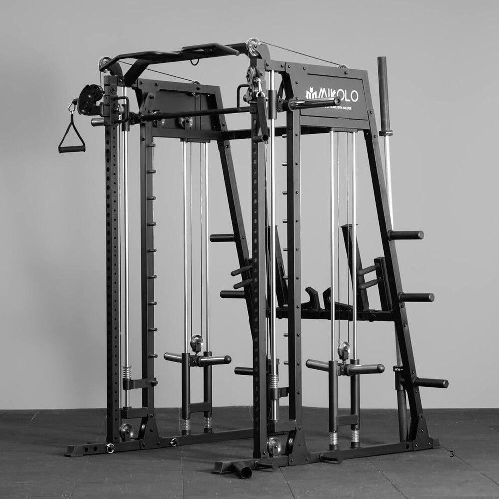 Home Gym Essential Smith Machine Package Plate Loaded - MIKOLO