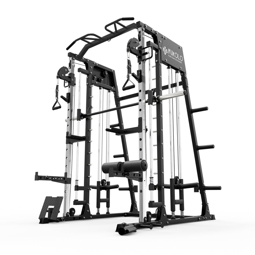 MIKOLO M4 All-in-one Smith Machine Functional Trainer, Budget Home Gym ...