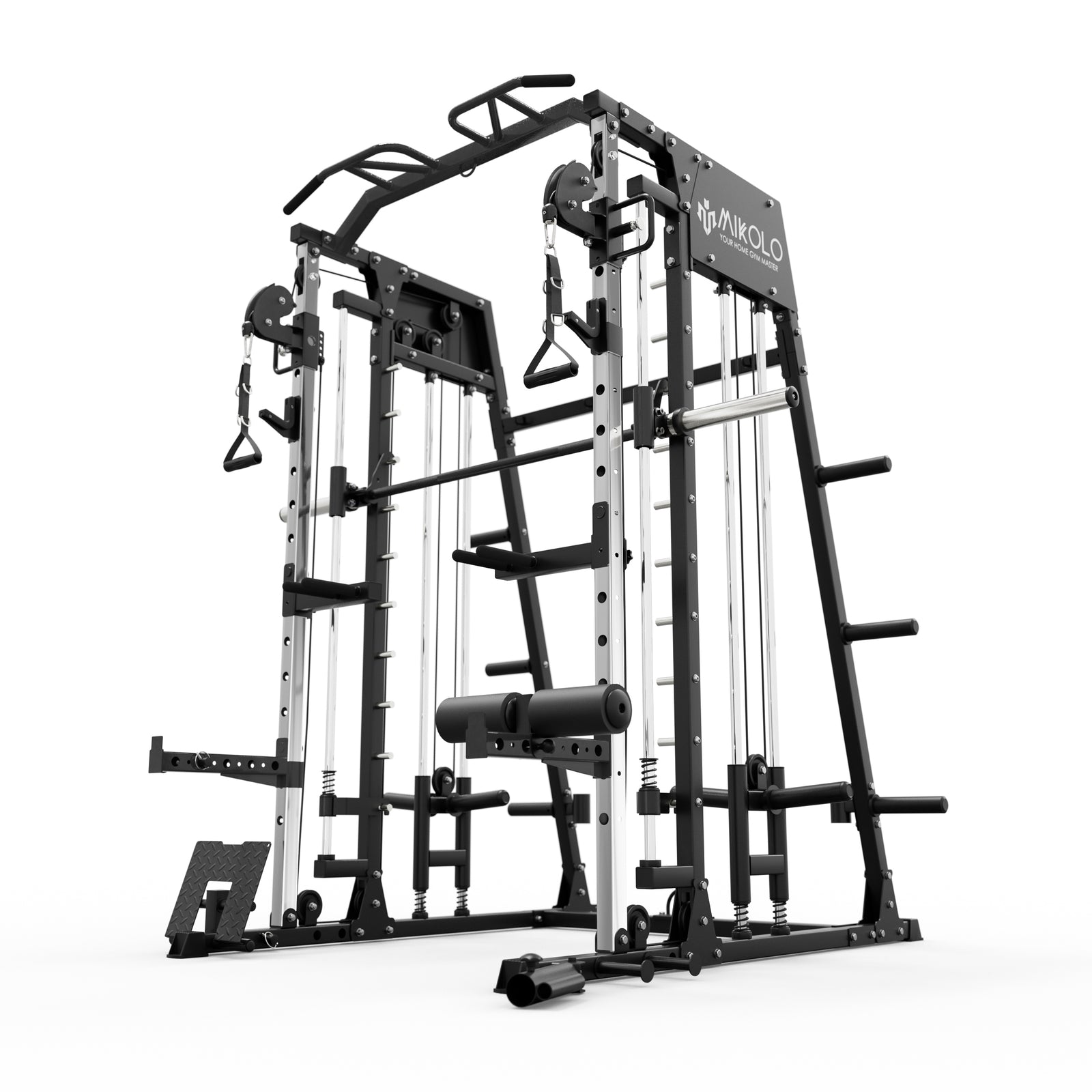 MIKOLO M4 All-in-one Smith Machine Functional Trainer, Budget Home Gym ...