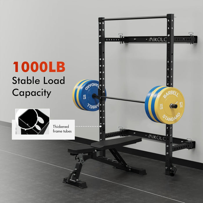 FOLDGYM™ Wall Mounted Folding Squat Rack - MIKOLP