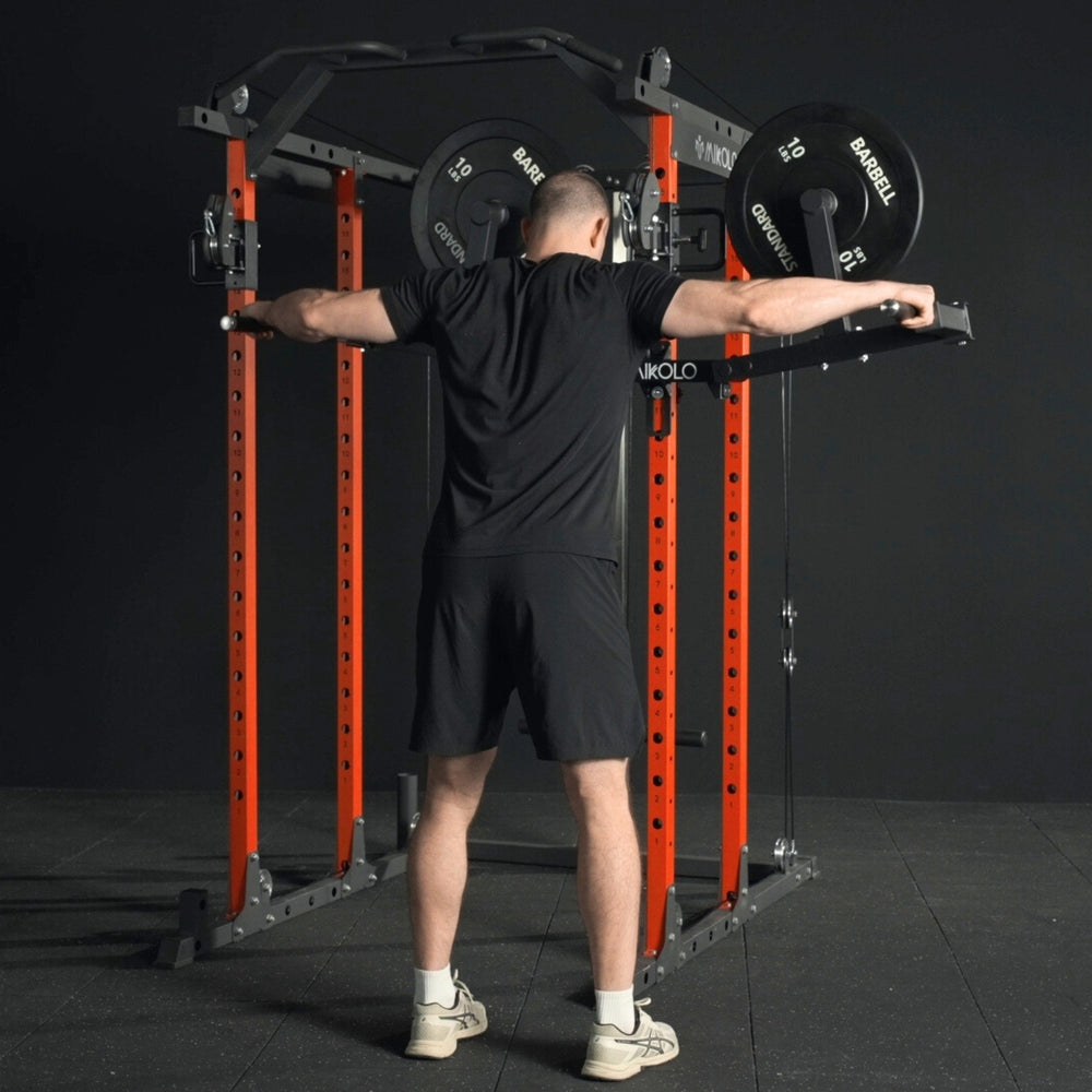 MIKOLO FN01 Lateral Raise Chest Fly Attachment Delt Isolate Compact Space-Saving Ccnsistent ...