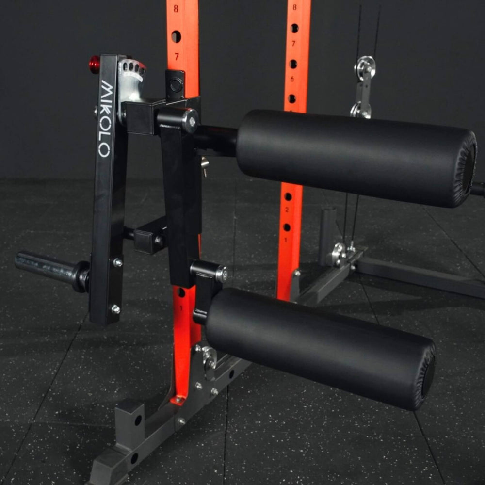 Mikolo Economical Rack Mounted Leg Extension and Curl Plate-Loaded