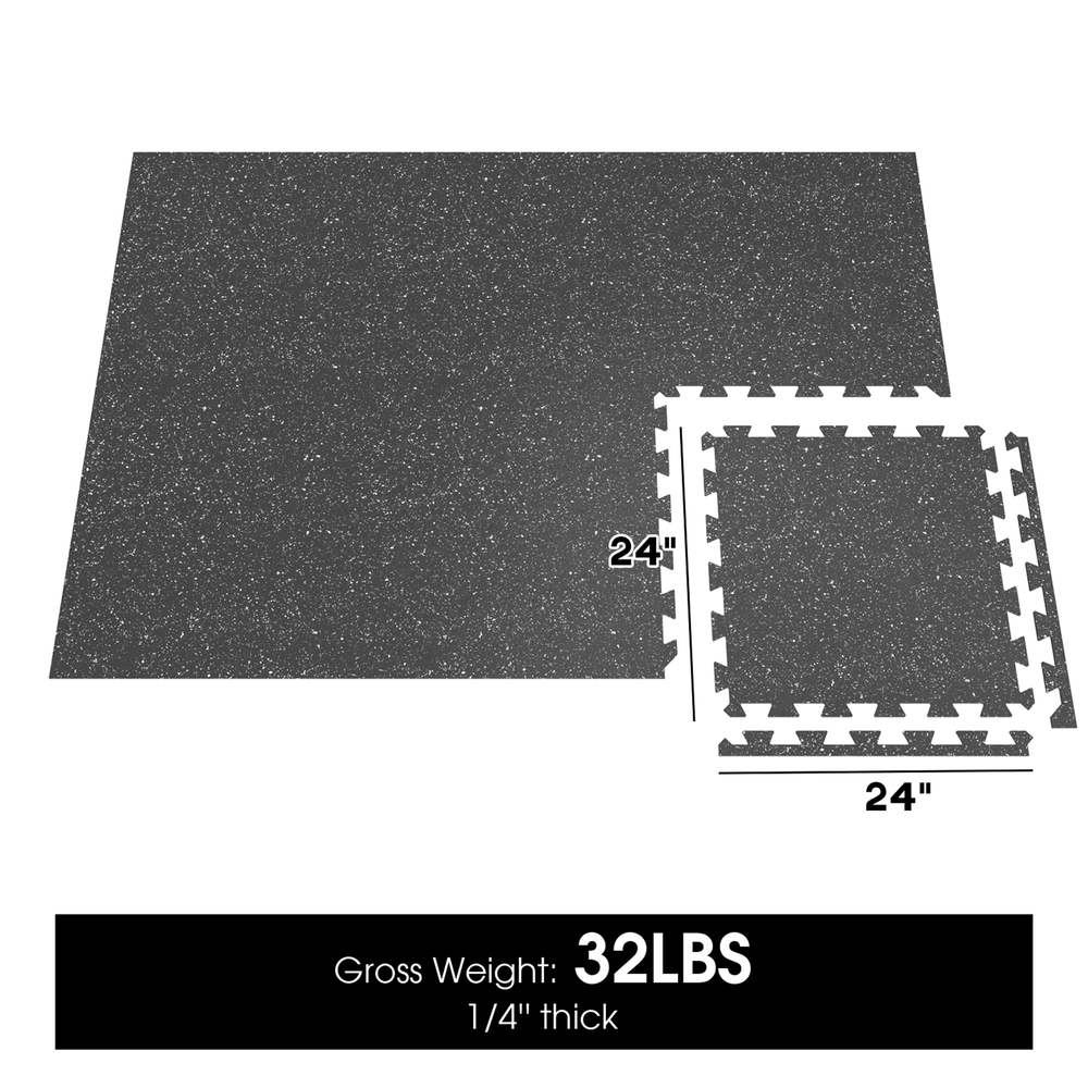 Rubber Flooring Mat Set - 6 pcs