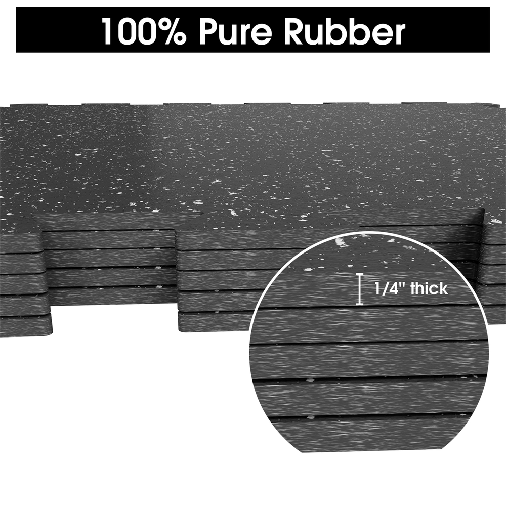 Rubber Flooring Mat Set - 6 pcs
