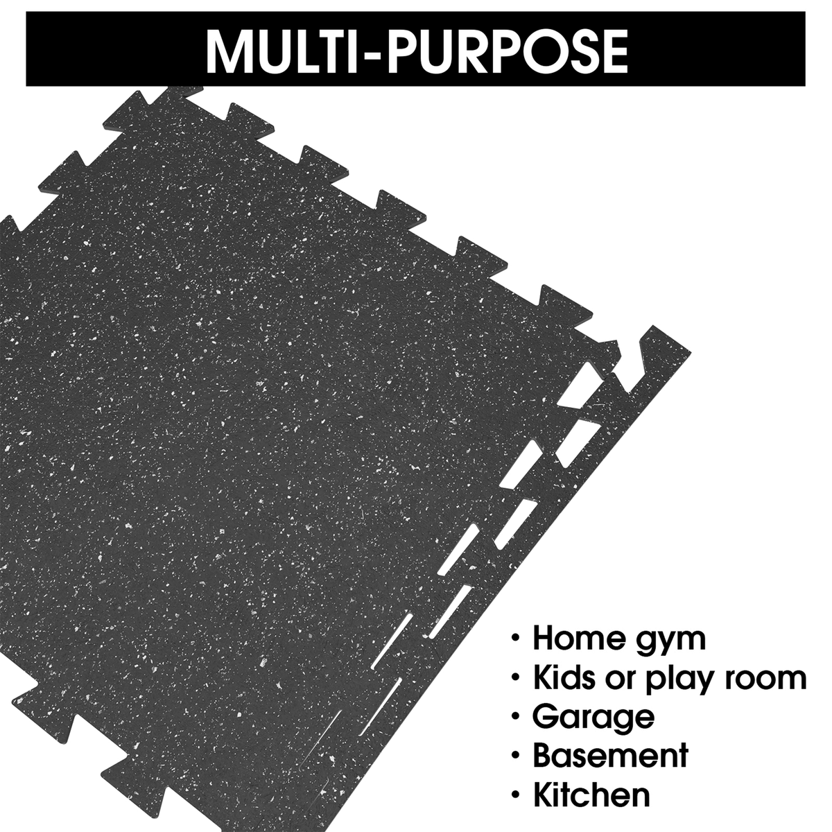 Rubber Flooring Mat Set - 6 pcs
