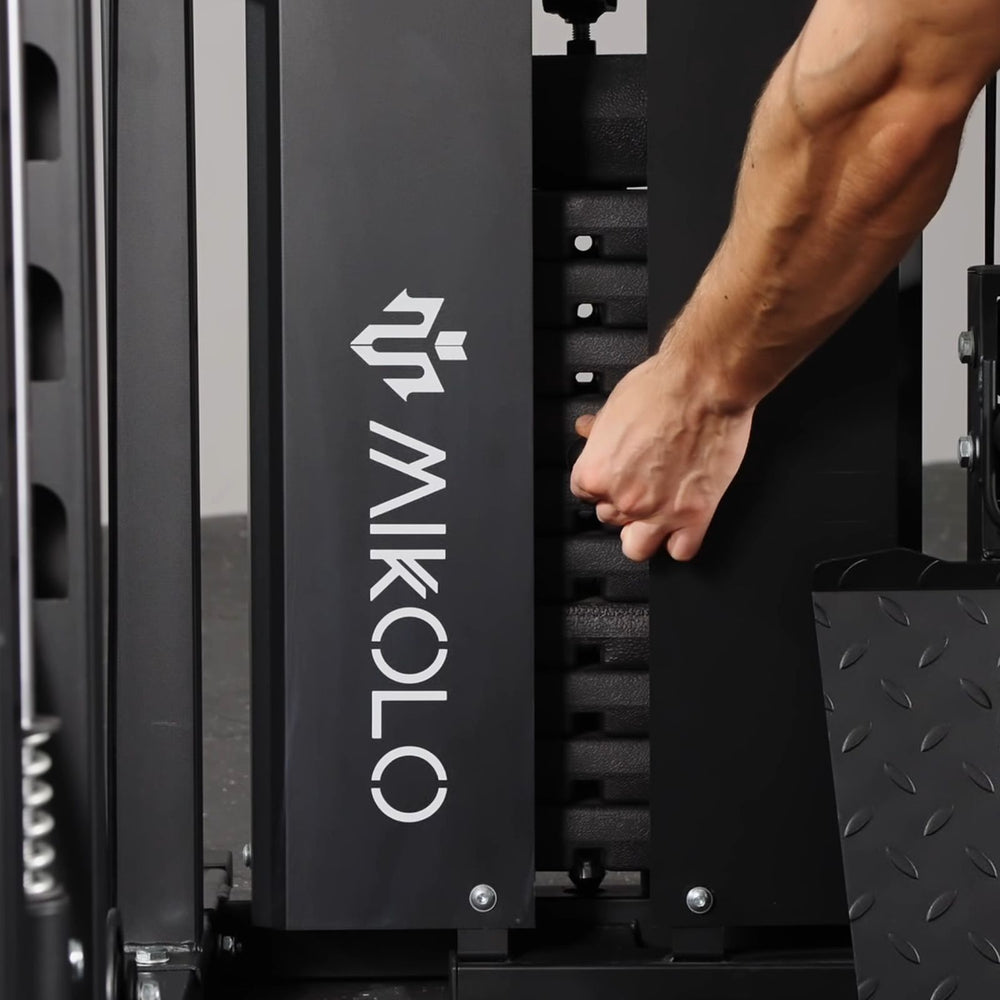 MIKOLO HORUS™ Smith Machine Functional Trainer With Dual Weight Stack