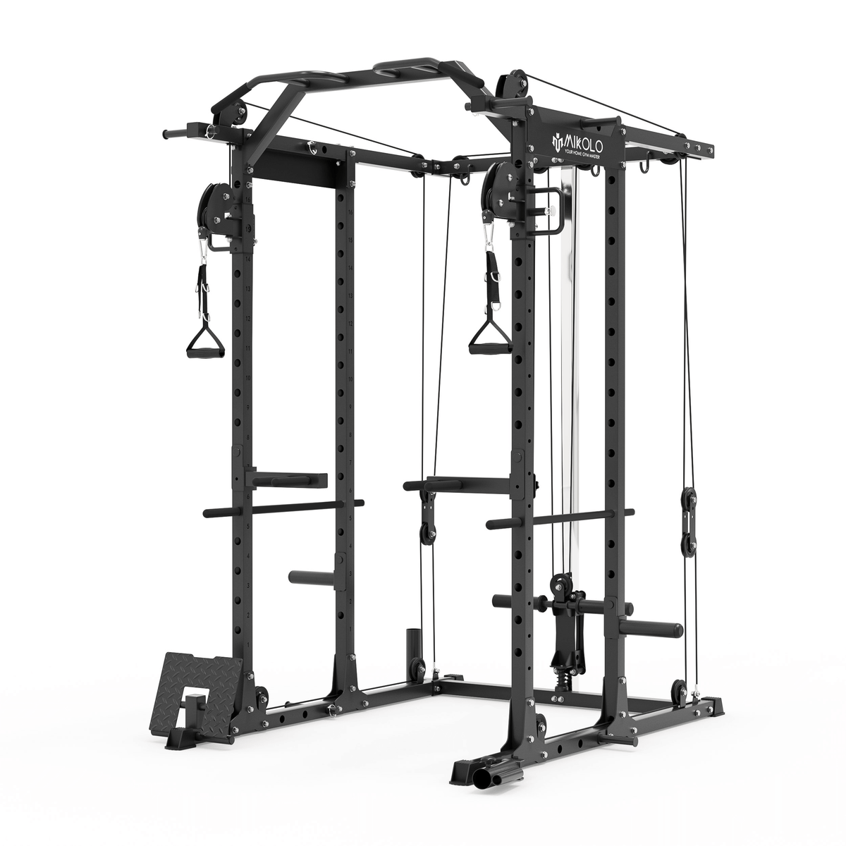 MIKOLO K6 ALL-IN-ONE FULL POWER RACK AND FUNCTIONAL TRAINER COMBO