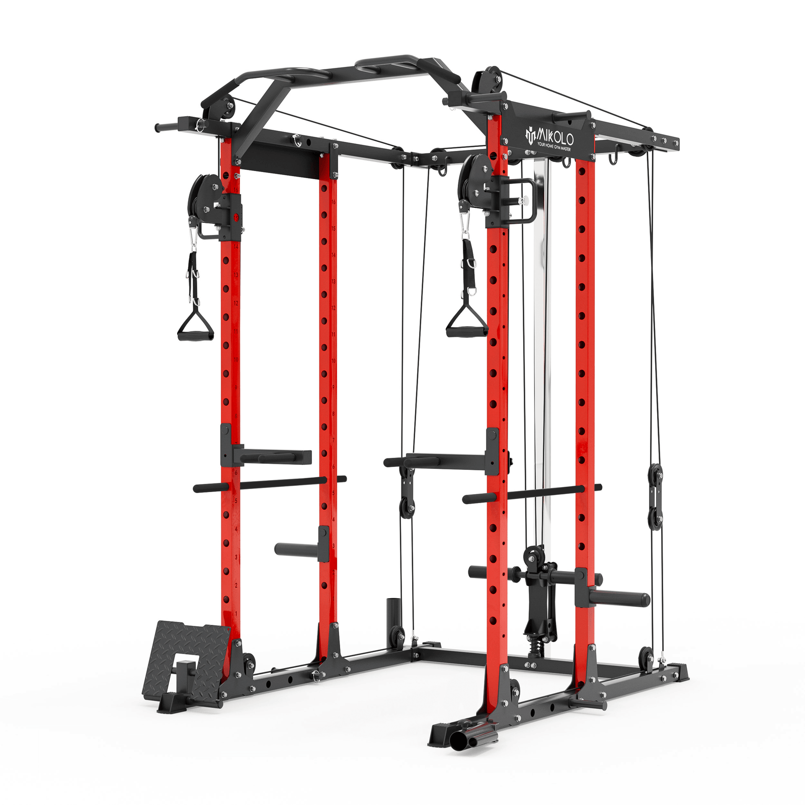 MIKOLO K6 ALL-IN-ONE FULL POWER RACK AND FUNCTIONAL TRAINER COMBO