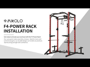 F4 Home Gym Power Rack with Pulley System - Mikolo