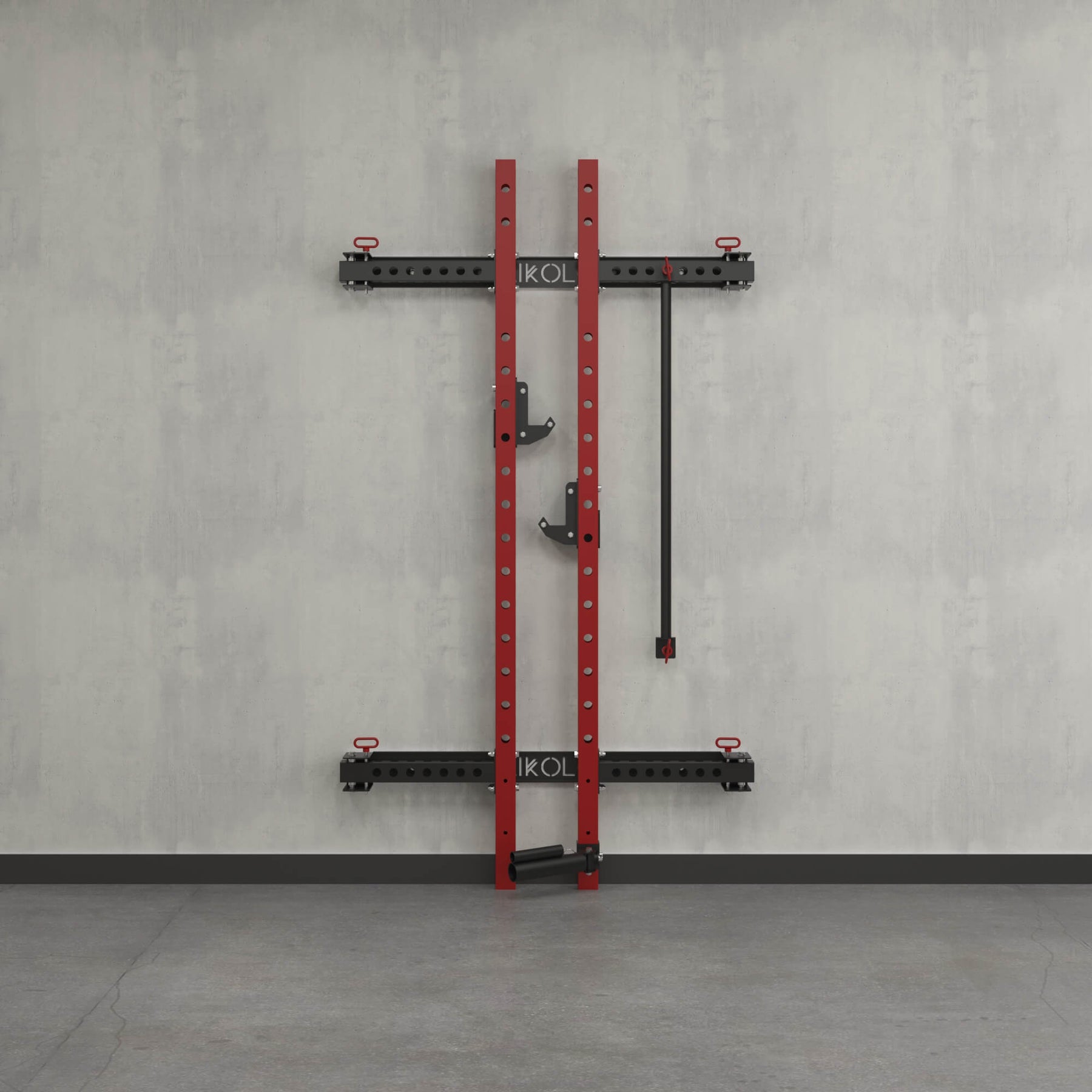 Mikolo Wall-Mounted Squat Rack Standrad Set with Small Footprint ...